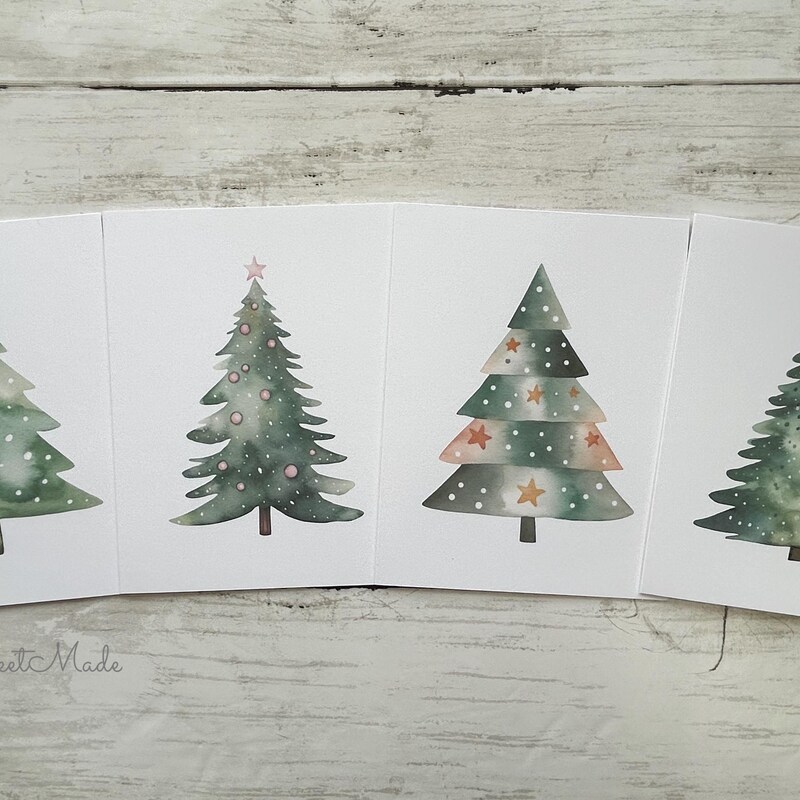 Christmas Tree Card - Etsy