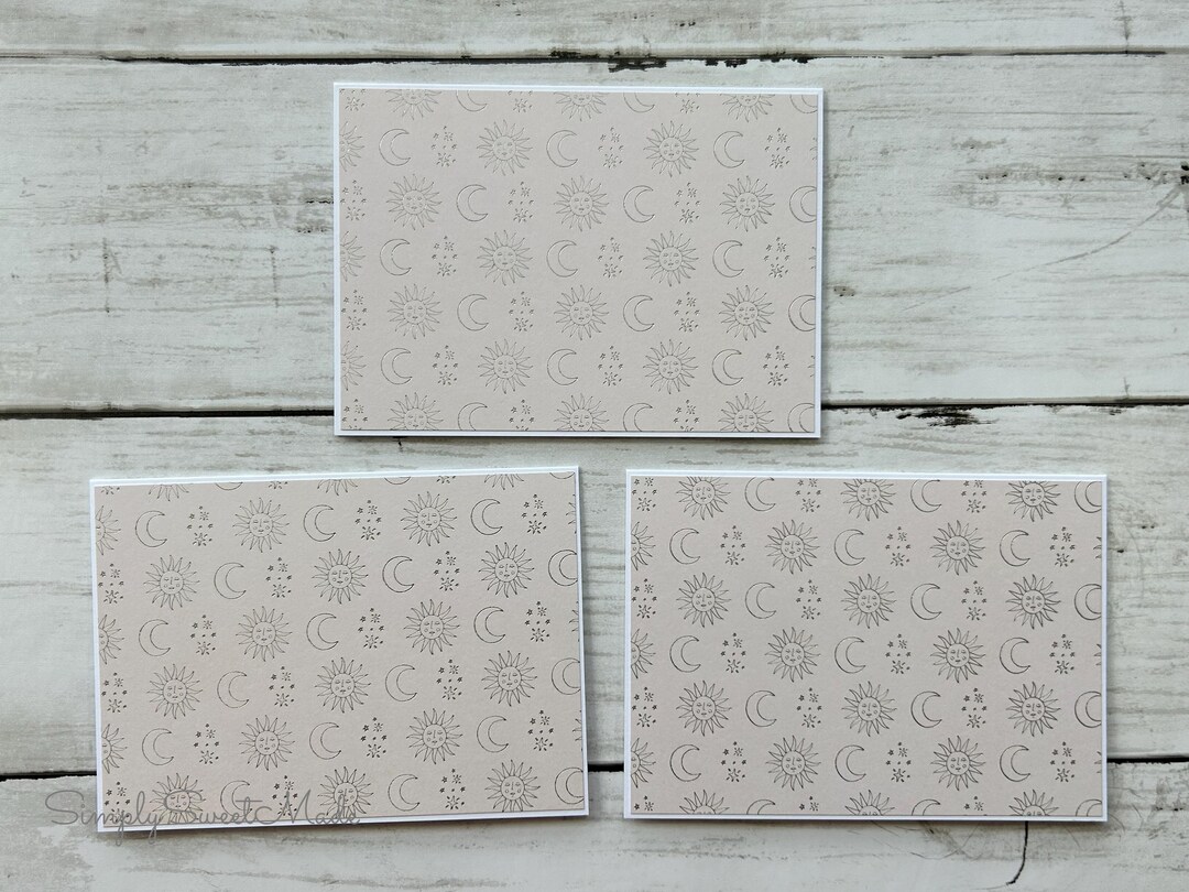 Sky Blank Cards - 6 Sky / Constellation / Stars Blank Notecards ...