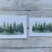 Watercolor Forest Cards 8 Blank Forest Cards Watercolor Landscape Cards ...