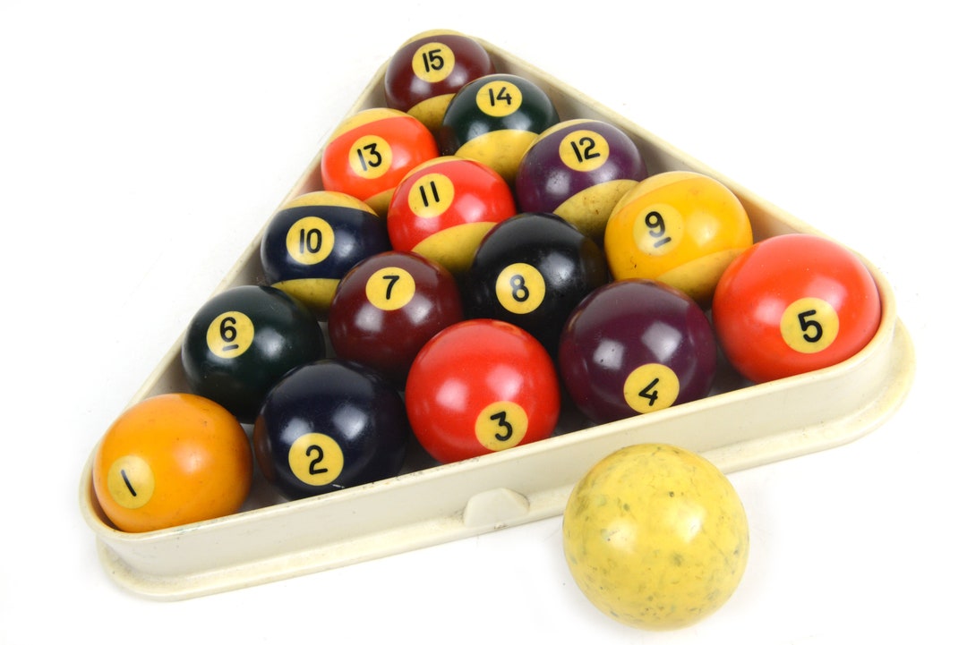 Billiard Ball Set,bakelite, Albany Billiards, Mid Century, Game Room ...