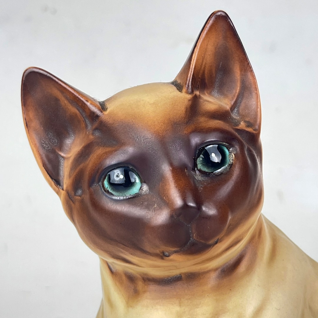 Siamese Cat, Planter, Napcoware, Organizer, Ceramic, Doorstop Planter ...