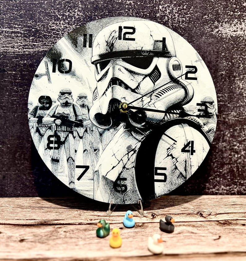 Time Trooper-- Stormtrooper Inspired Clock - Etsy