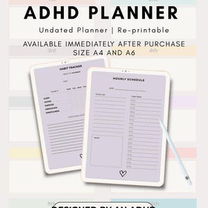 ADHD Planner: Focus, Motivation, Calm (printable PDF) - Etsy
