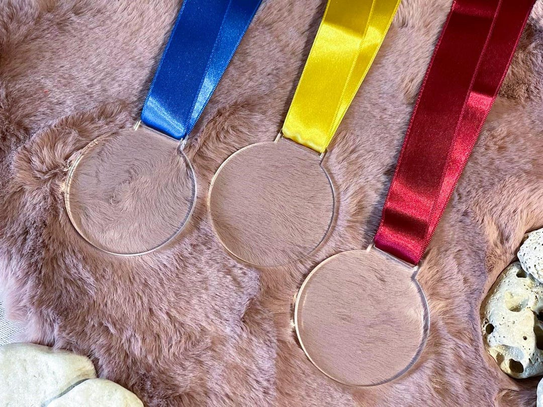 Clear Acrylic Medal Blanks - 6mm Thick, DIY Awards, Trophies, Crafts - Etsy