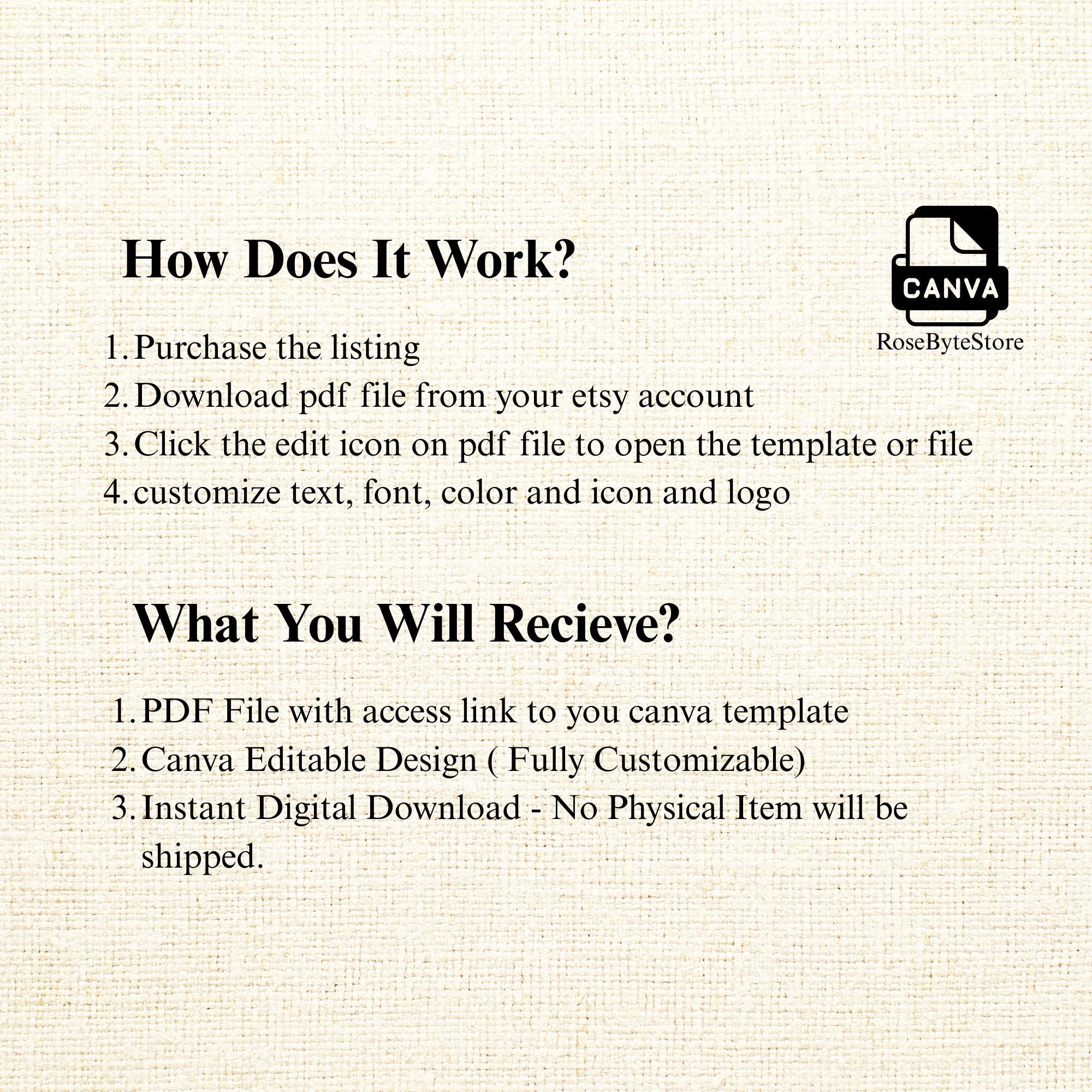 Editable Craft Business Card Template | DIY Small Business (canva) | 4 ...