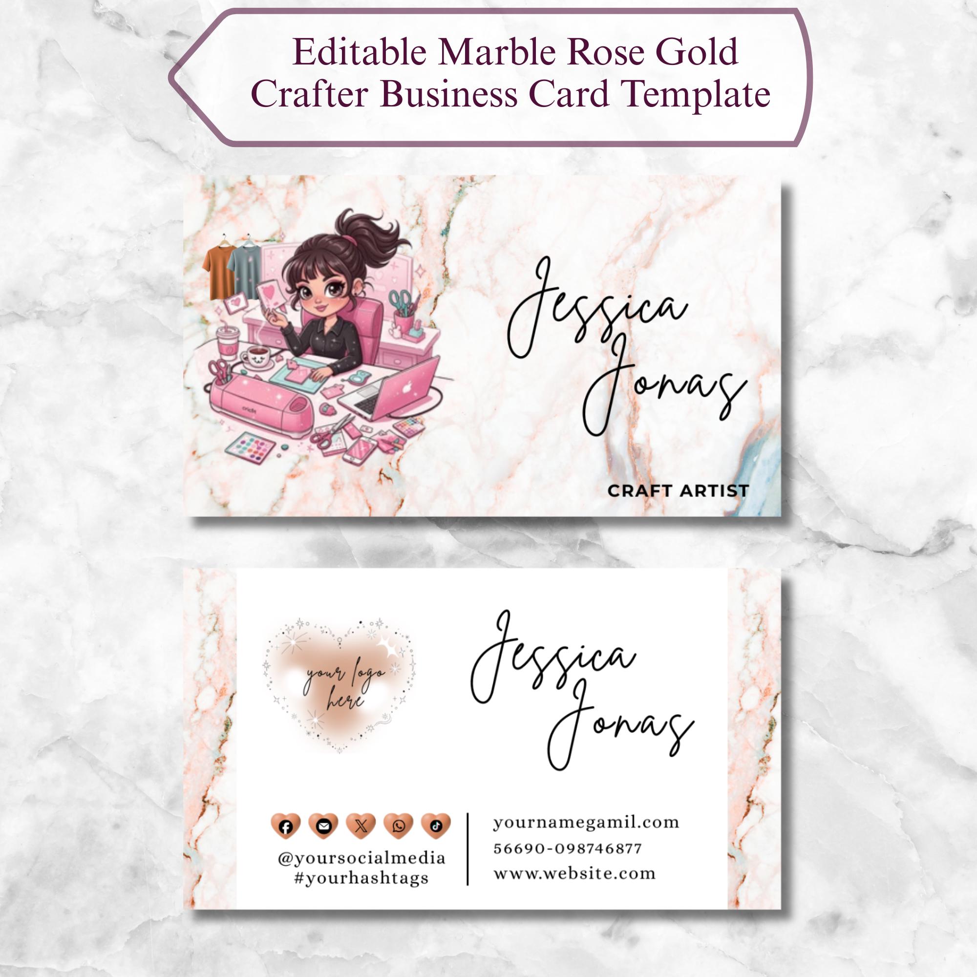 Craft Business Card Template | Handmade Business Card Design ...