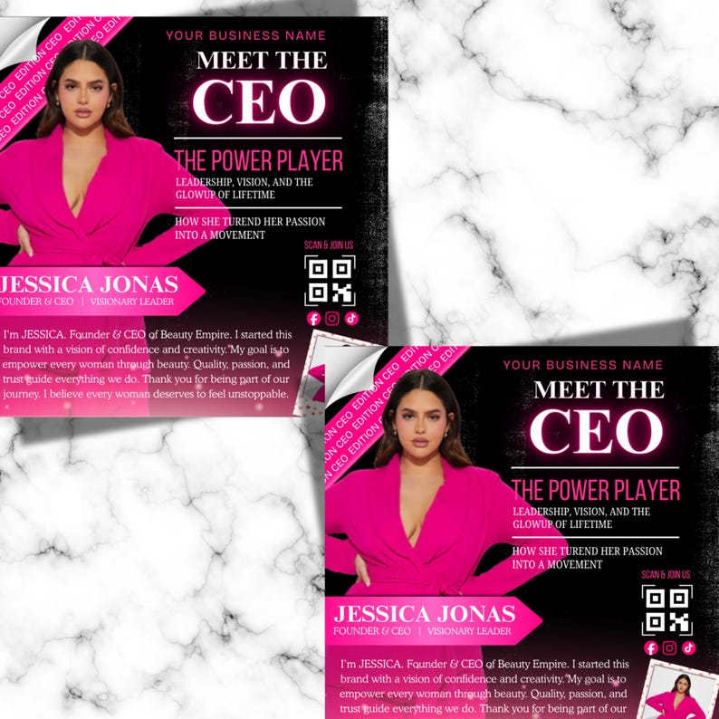 Meet the CEO Flyer for Entrepreneurs | Women in Small Business Branding ...