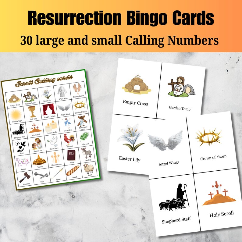 Resurrection Bingo Cards Printable, Resurrection Games, Resurrection ...