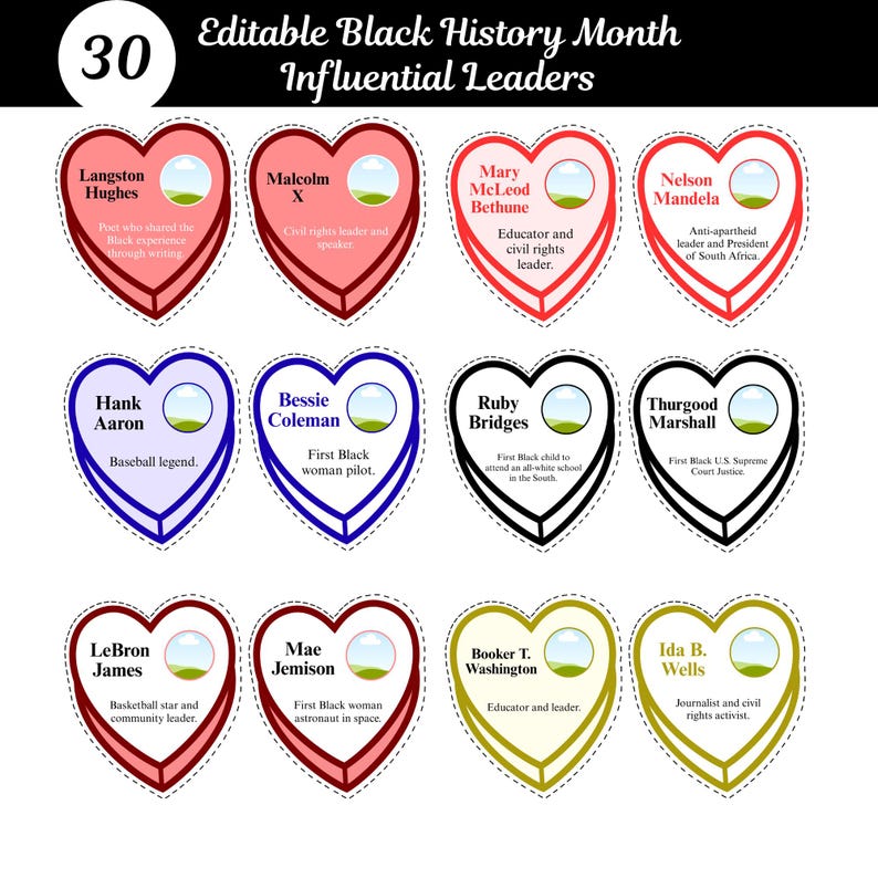 Black History Month Influential Leaders – Student Biographies | Heart ...