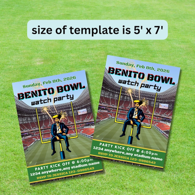 Half Time Benito Bowl Watch Party, Bad Bunny Super Bowl LX, Super Bowl ...