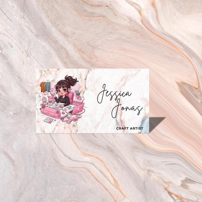 Craft Business Card Template | Handmade Business Card Design ...