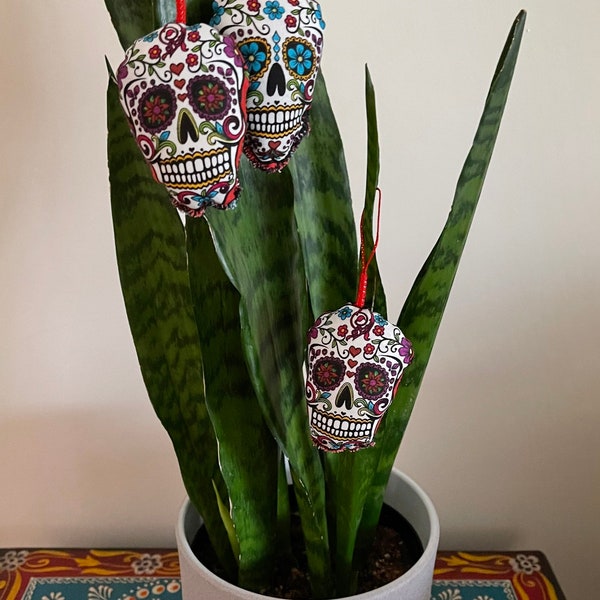 Sugar Skull Ornament - Etsy
