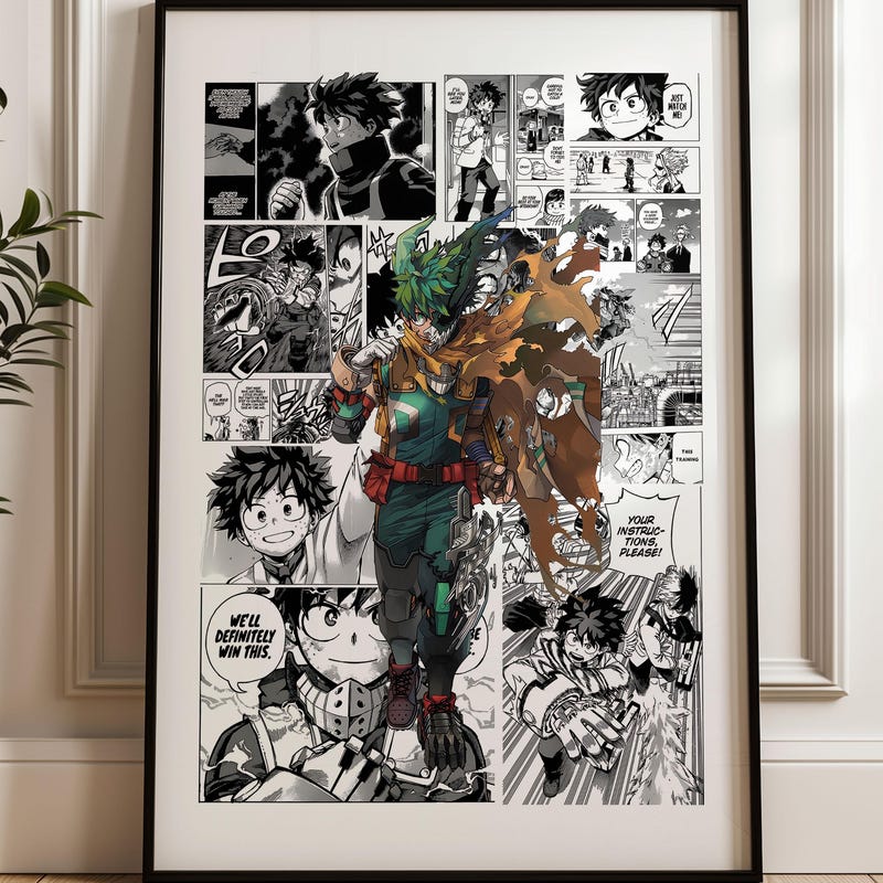 Deku Manga Panel - Etsy