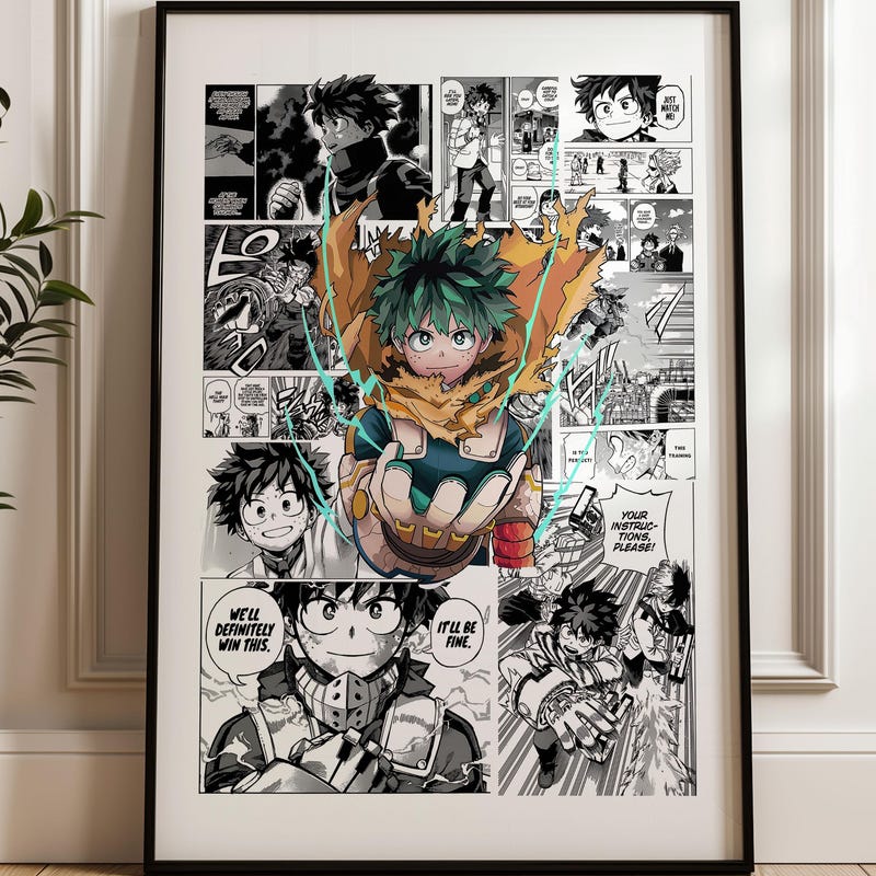 Deku Manga Panel - Etsy