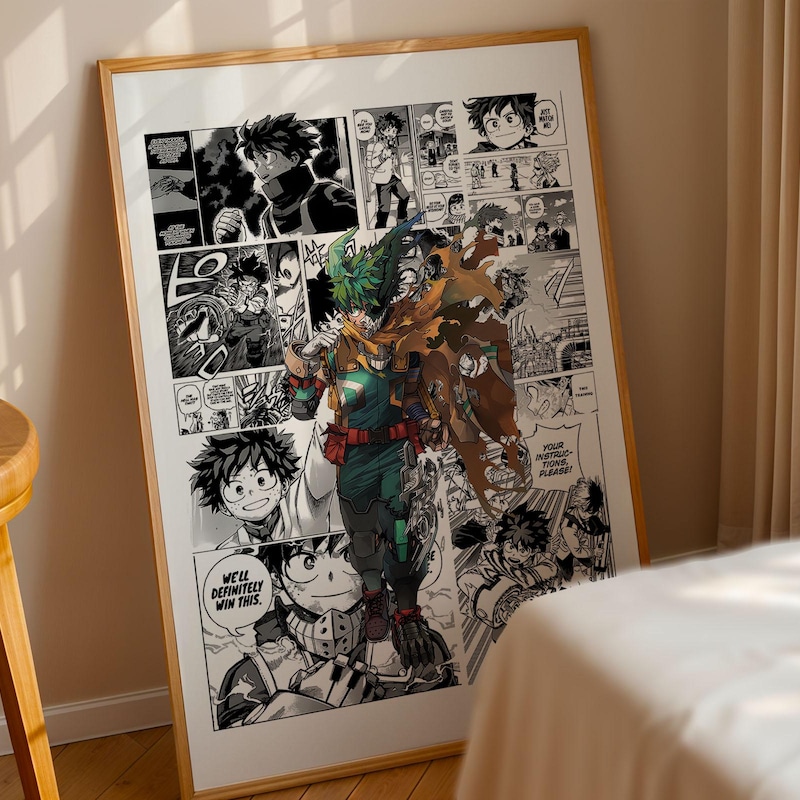 Deku Manga Panel - Etsy