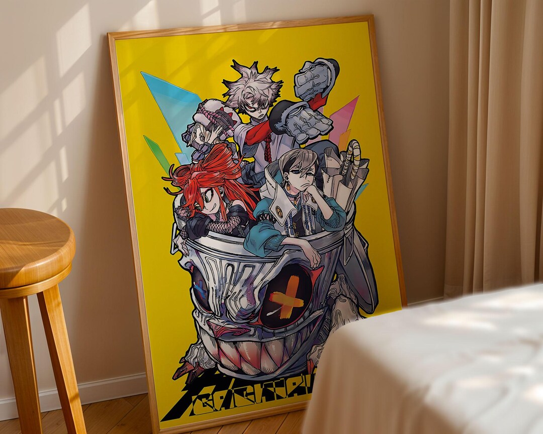 Gachiakuta Riyo Rudo Enjin Zanka Poster – Akuta Team – Digital Print ...