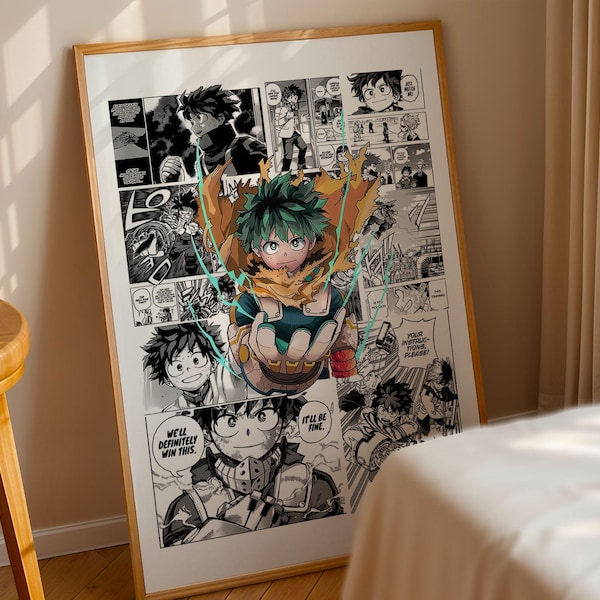 Deku Manga Panel - Etsy