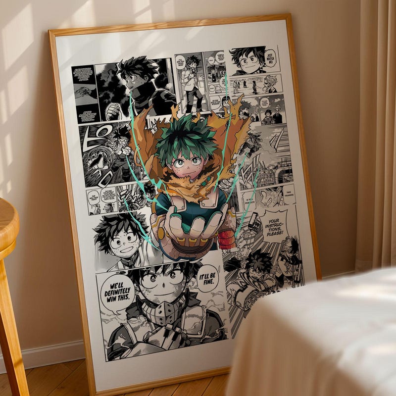 Deku Manga Panel - Etsy
