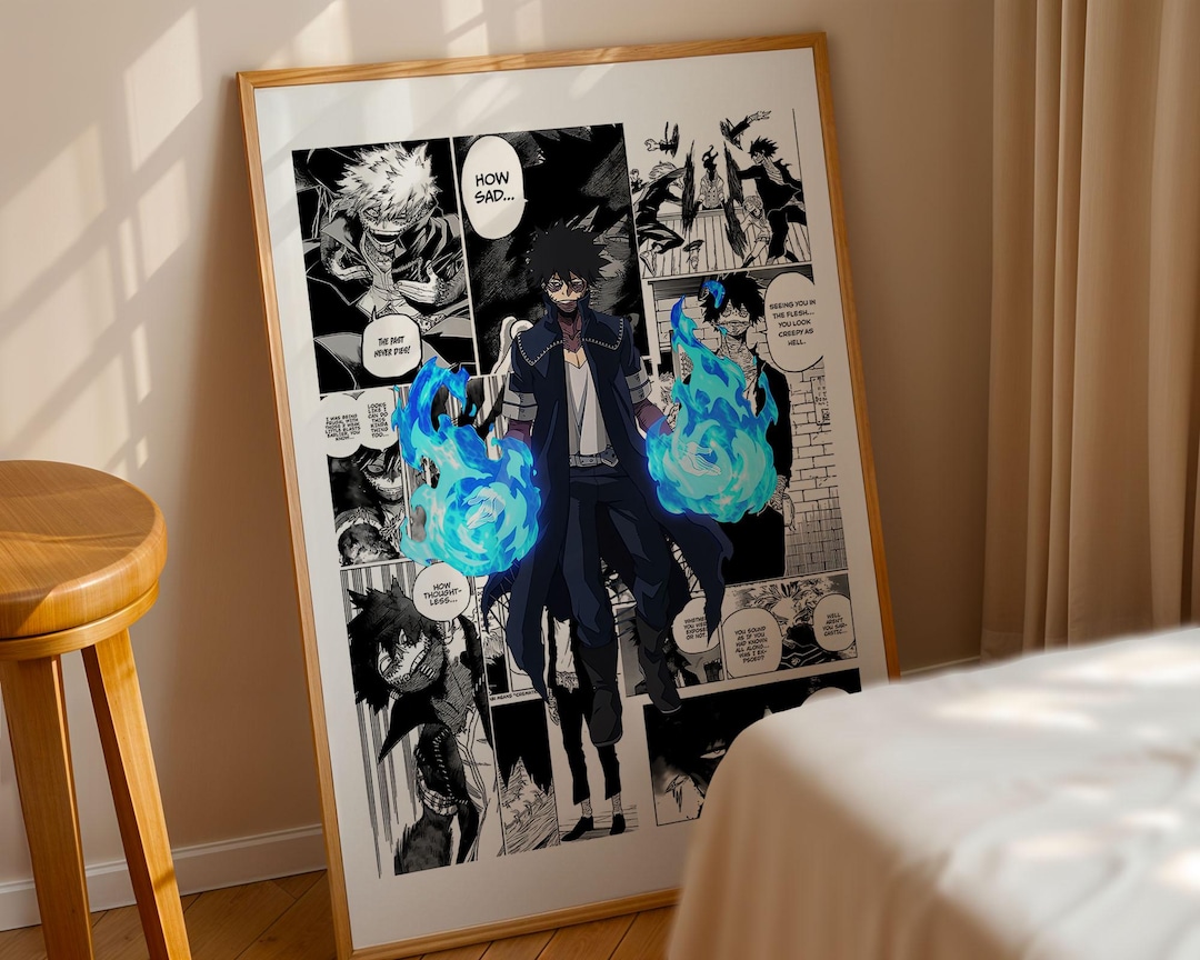 My Hero Academia Dabi Manga Panels Poster – Curated Manga Panels ...