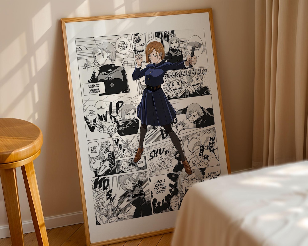Jujutsu Kaisen Nobara Kugisaki Poster – Curated Manga Panels – Digital ...