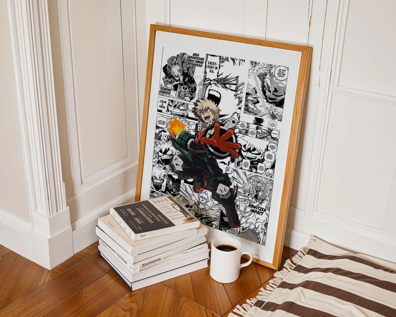 My Hero Academia Bakugo Manga Panels Poster – Curated Manga Panels ...
