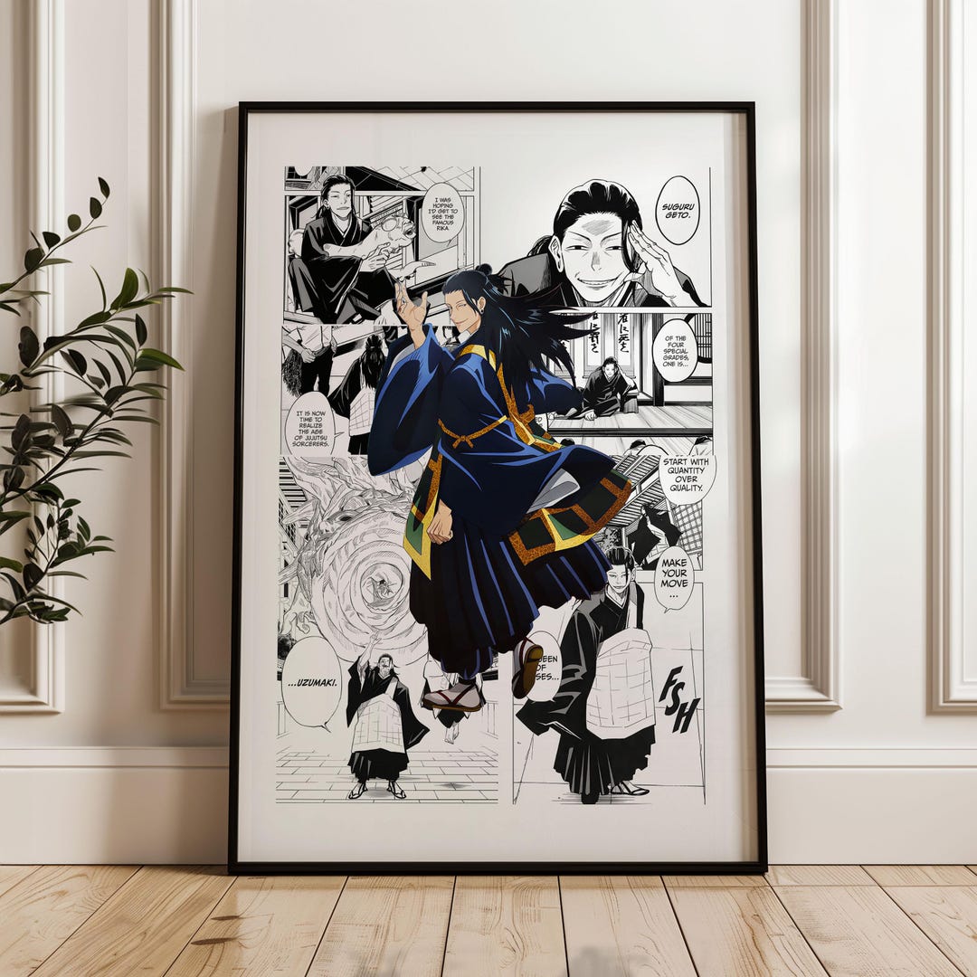 PRINTED POSTER Jujutsu Kaisen Geto Suguru: Curated Manga Panels, Anime ...