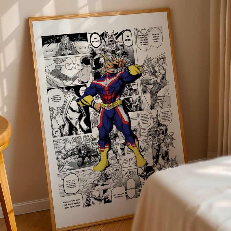 All Might Manga Panel - Etsy