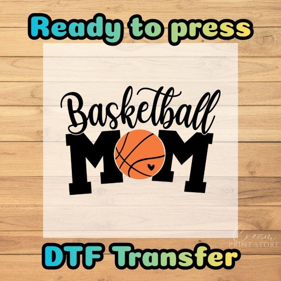 Basketball Mom DTF Transfer: Game Day Support Squad Sports Heat Press ...
