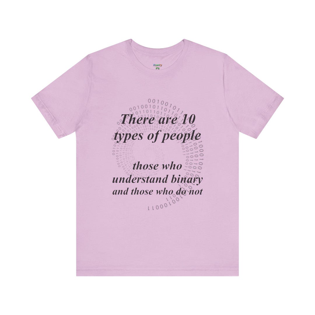 There Are 10 Types of People Who Understand Binary Tee | Funny ...