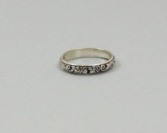 Scroll Wedding Ring - Etsy