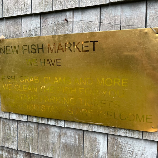 Fish Market Sign - Etsy
