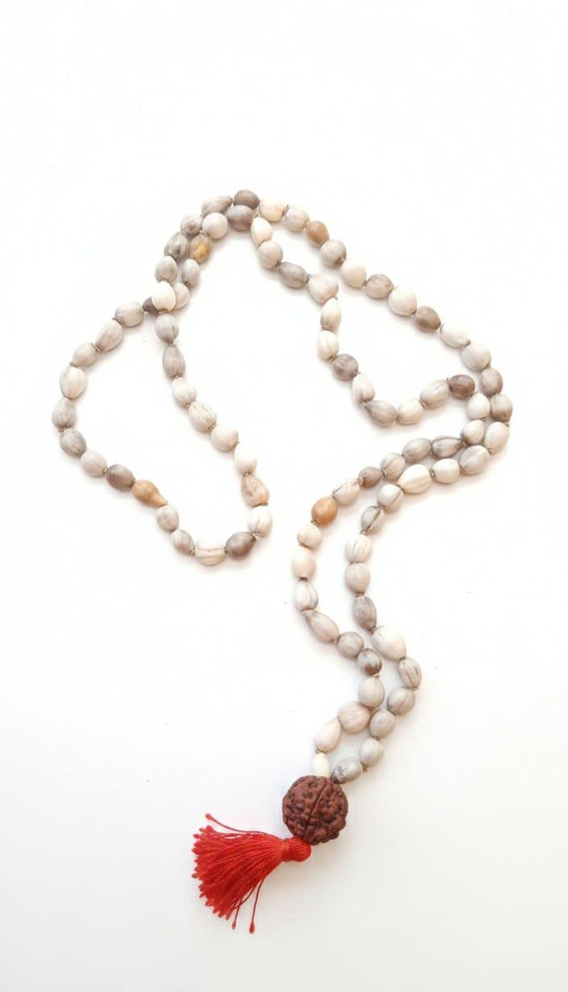 Handmade Vaijayanti Seed Mala | Rudraksha, Prayer Beads - Etsy