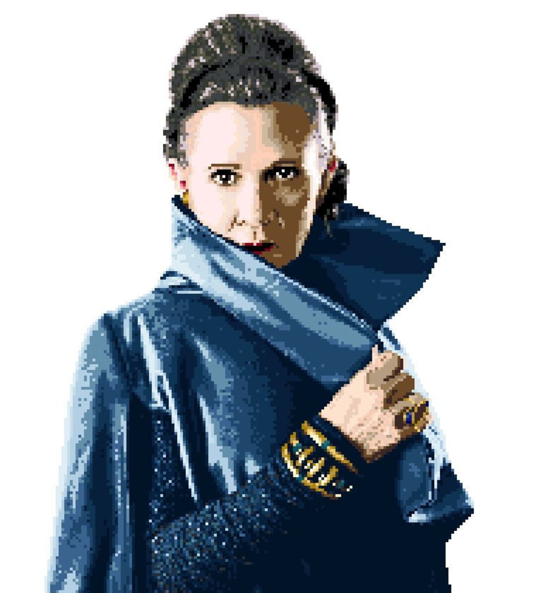 General Leia Organa Cross Stitch Pattern - Etsy