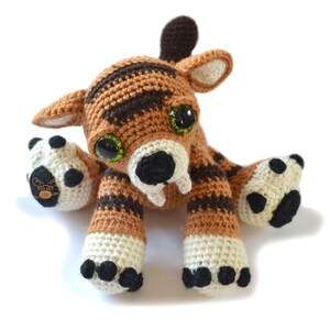 Sabre-tooth Tiger Amigurumi Crochet Pattern PDF Instant Download ...