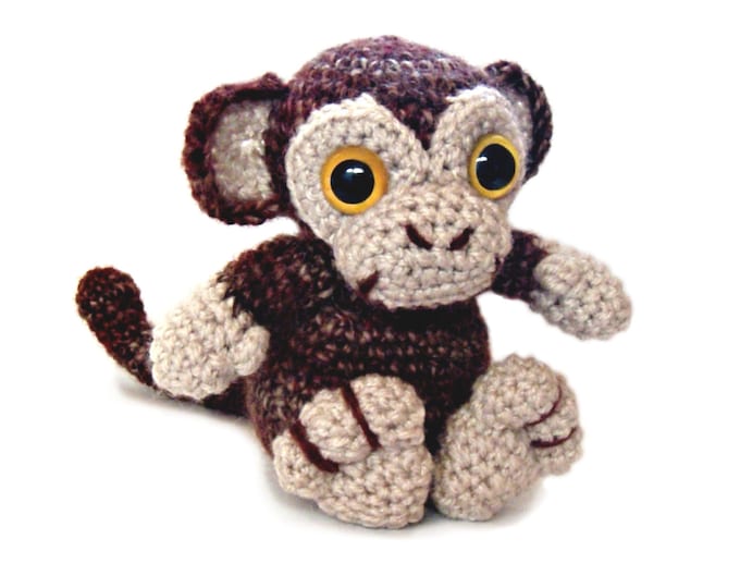 Mike the Monkey Amigurumi Crochet pdf Pattern EN, DK & NL - Etsy México