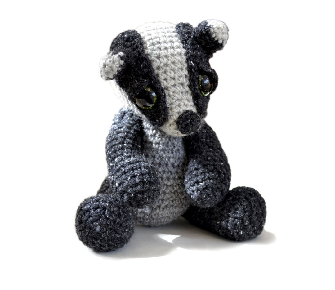 Amigurumi Badger Crochet Pattern PDF Instant Download - Ambrose - Etsy