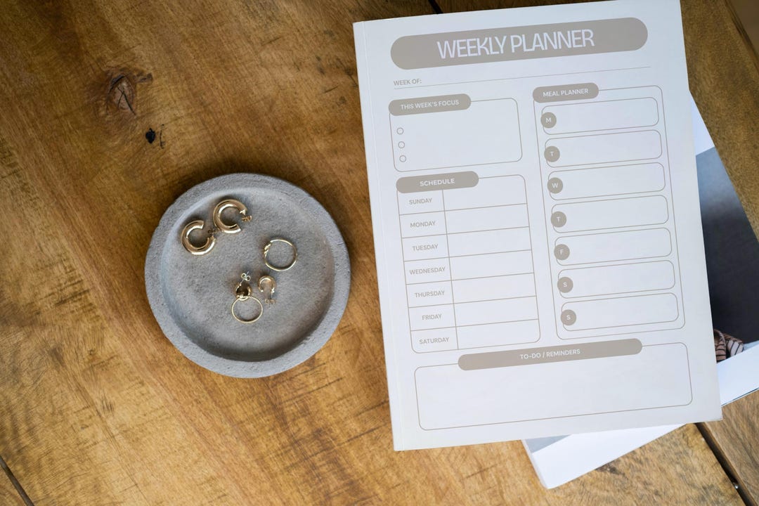 Minimalist Weekly Planner Printable | Aesthetic Neutral Design | Simple ...