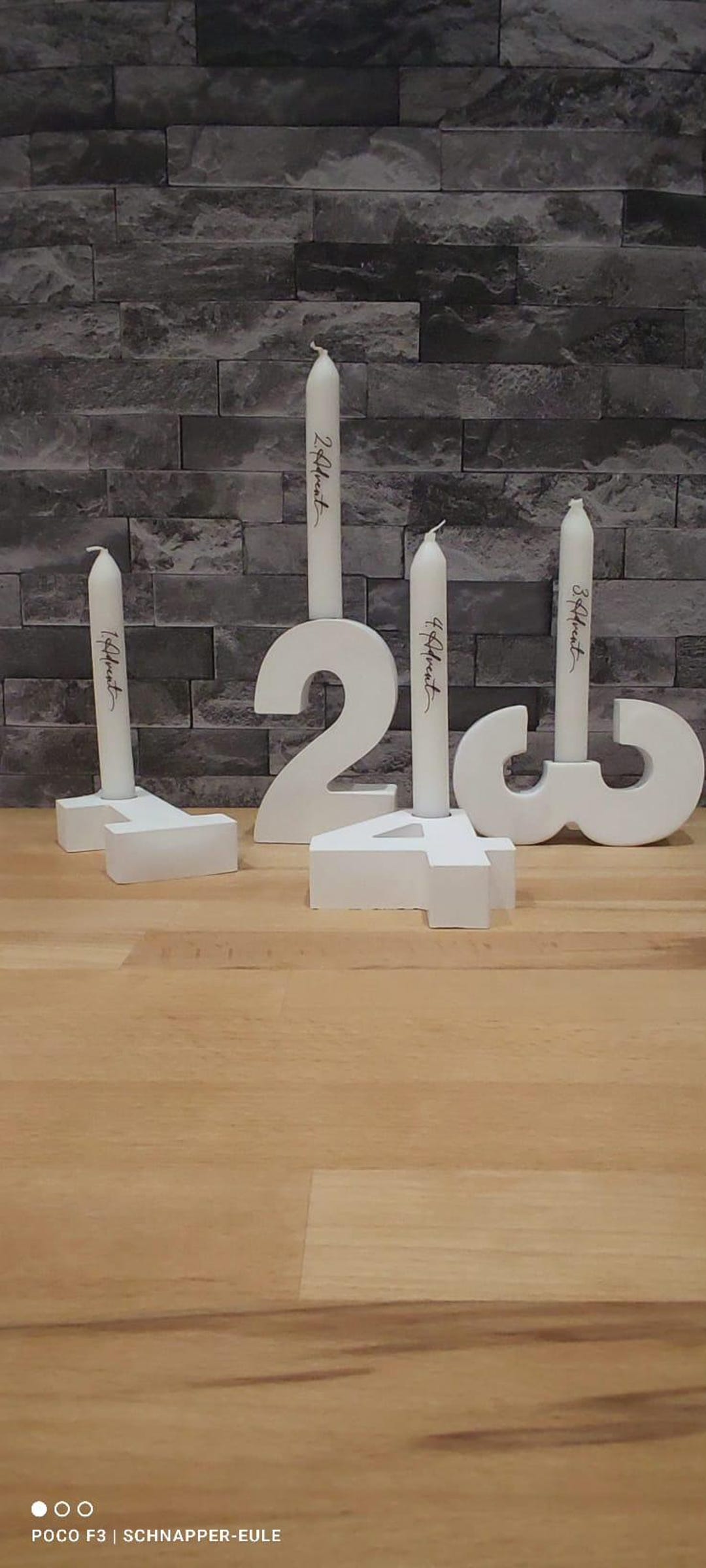 Advent Numbers / Decorations / Candles / Christmas - Etsy