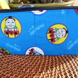 Handcrafted Thomas the Train Zipper Pencil Case/travel Bag/ - Etsy