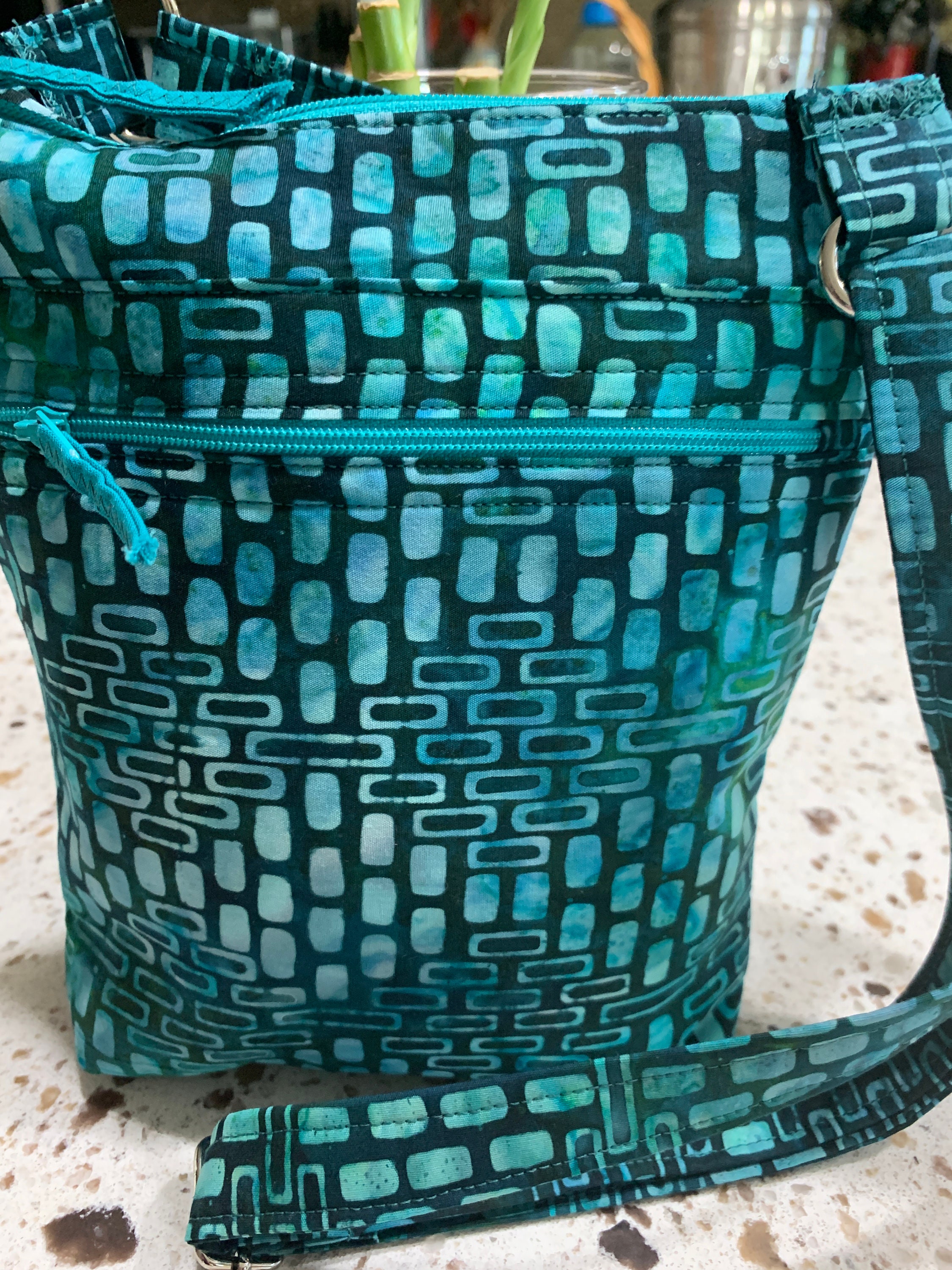 Handcrafted Fabric Cross Body Bag/sling Bag/ Purse With Adjustable ...