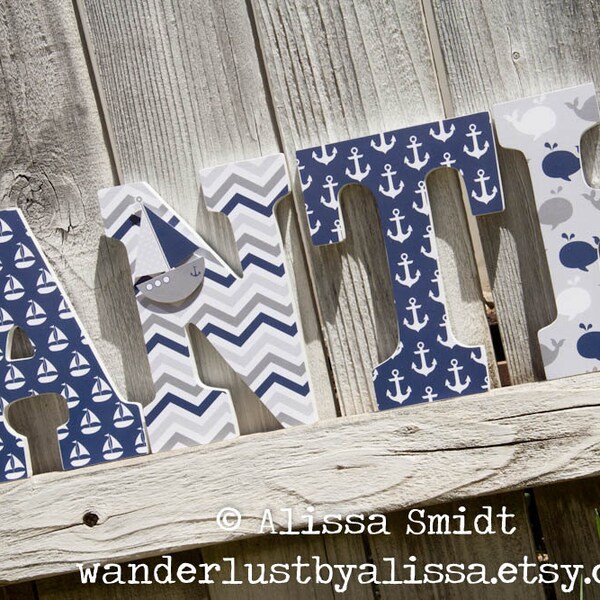 Nautical Letters - Etsy