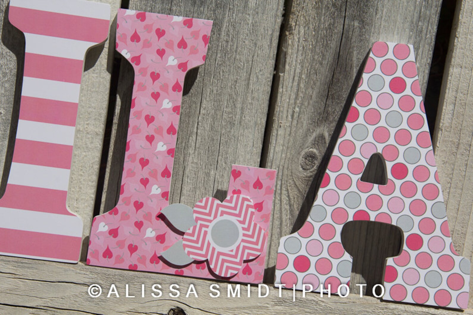 Custom Nursery Wooden Letters Baby Girl Nursery Flower | Etsy