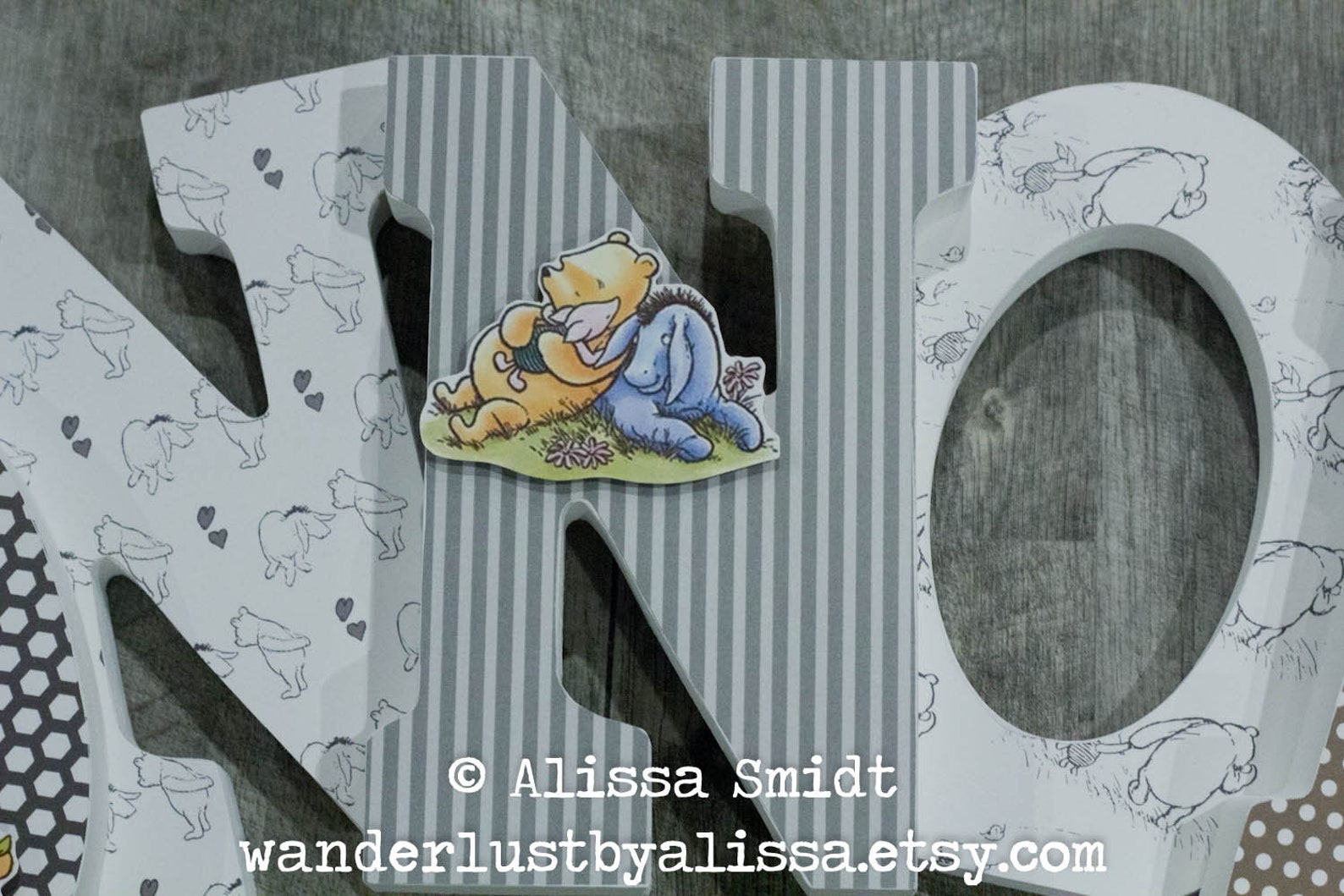 Winnie the Pooh Letters, Classic Winnie the Pooh Letters - Custom ...
