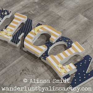 Moon and Stars Nursery Letters, Celestial Theme, Love You to the Moon ...
