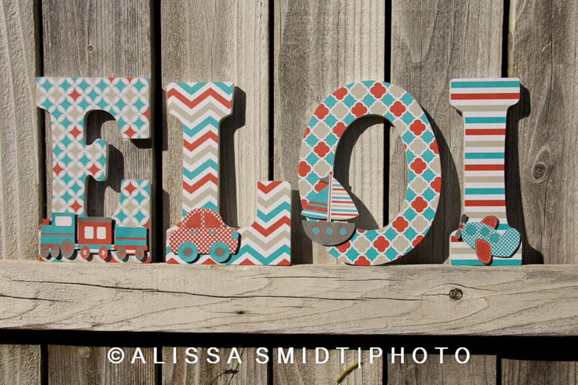 Car Theme Transportation Theme Custom Letters airplane - Etsy
