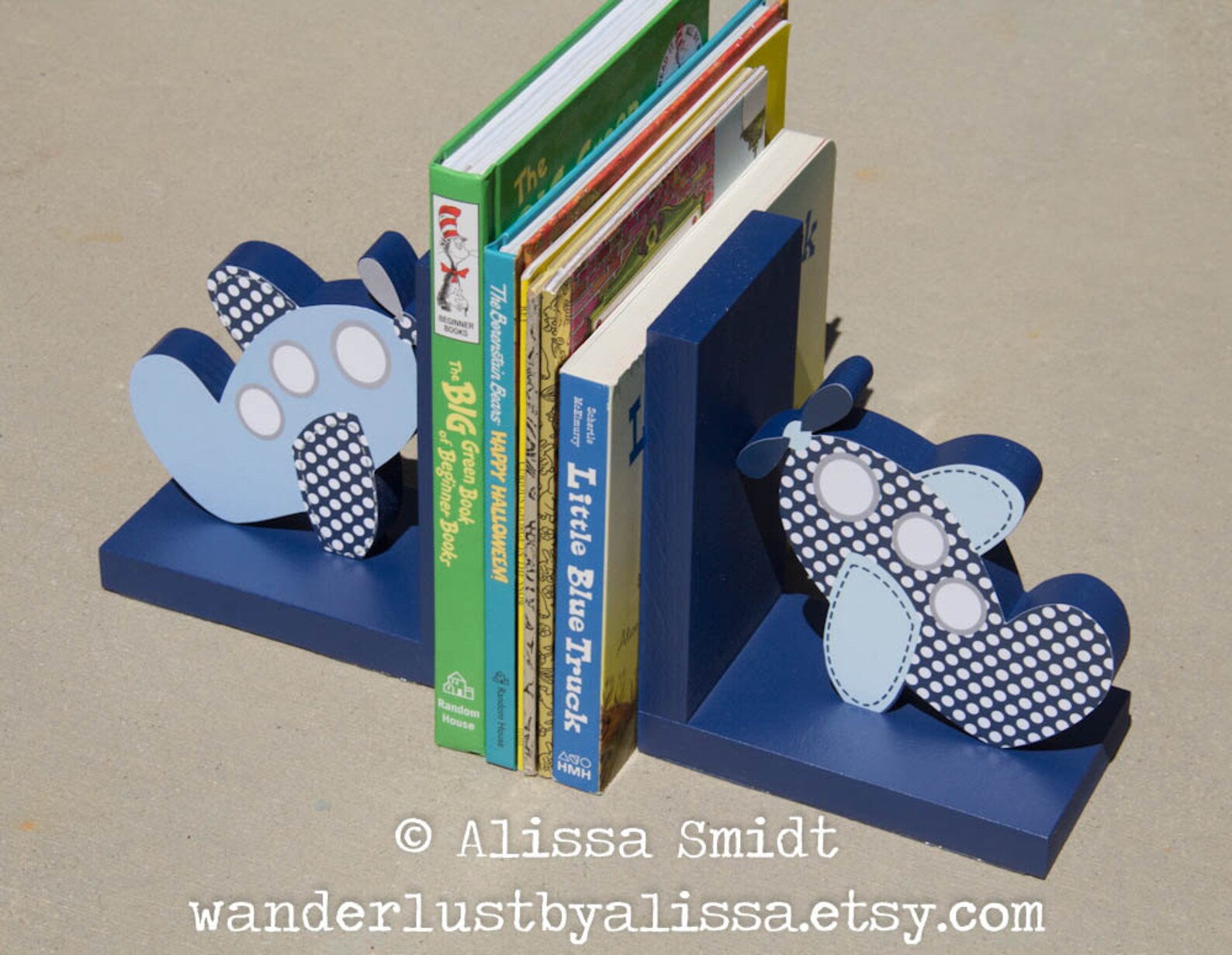 Custom Designed Wooden Airplane Bookends Custom Created to - Etsy