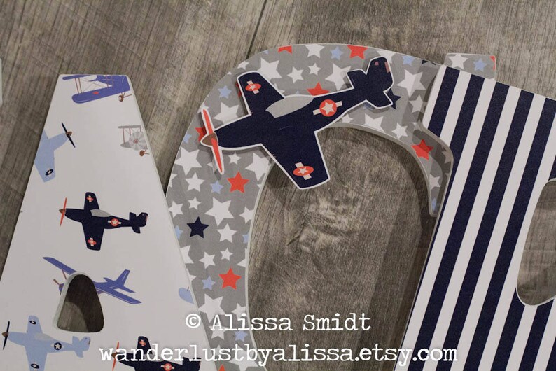Airplane Theme Take Flight Custom Nursery Letters Custom - Etsy