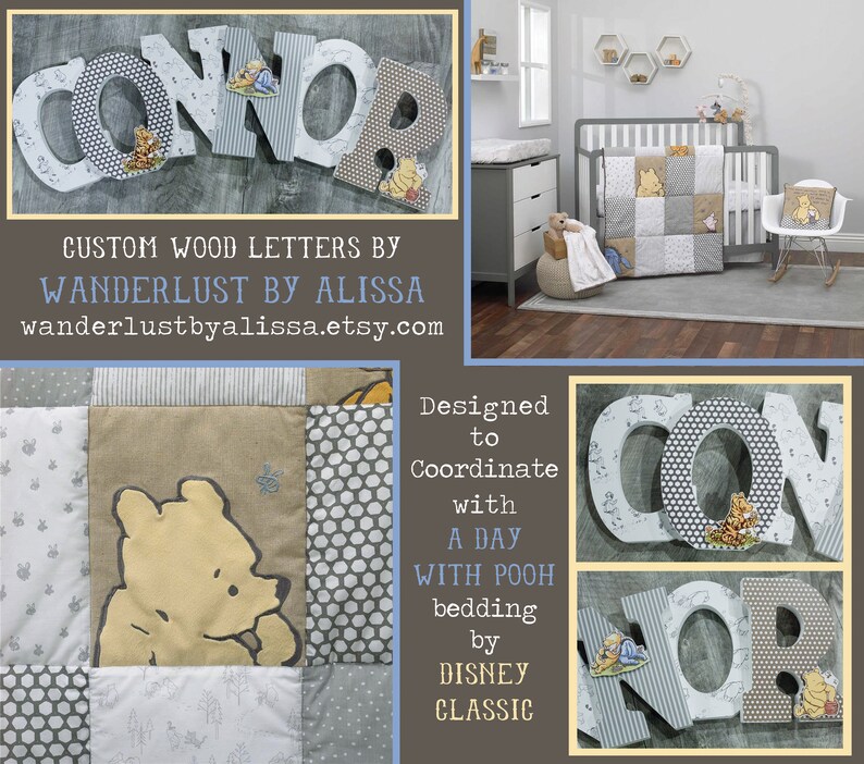 Winnie the Pooh Letters, Classic Winnie the Pooh Letters - Custom ...