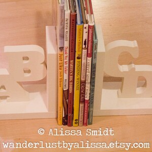 ABCD Wooden Letter Bookends - Custom Created to Coordinate With Your ...