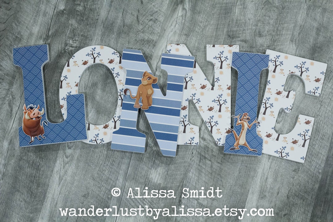 Lion King Letters Baby Lion King Adventure Lion King Nursery Decor Lion ...